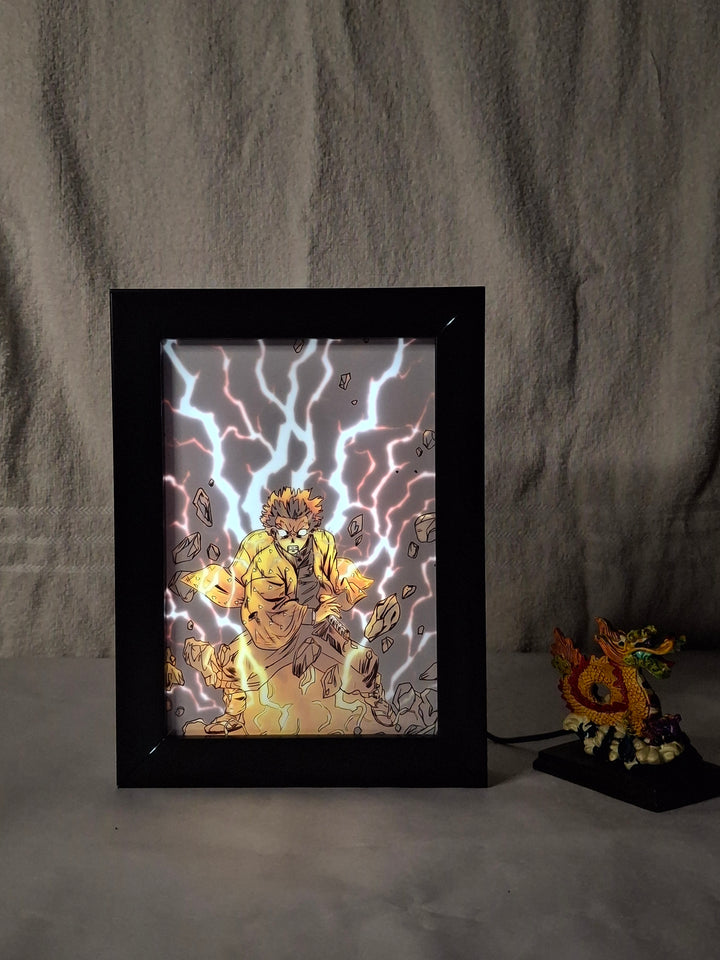 ⚡ "Zenitsu: Thunderclap Elegance" – Premium Demon Slayer Night Lamp ...